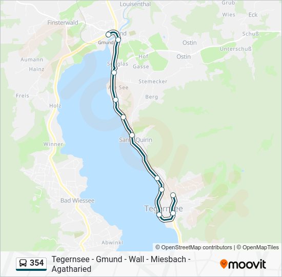 354 Route: Schedules, Stops & Maps - Gmund (Updated)