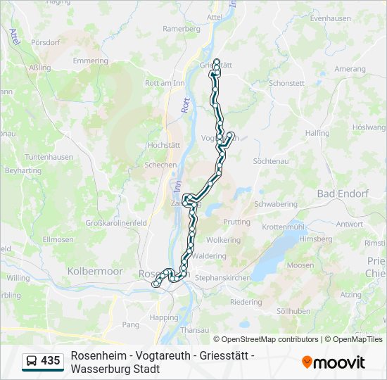 435 Route: Schedules, Stops & Maps - Nord (Updated)