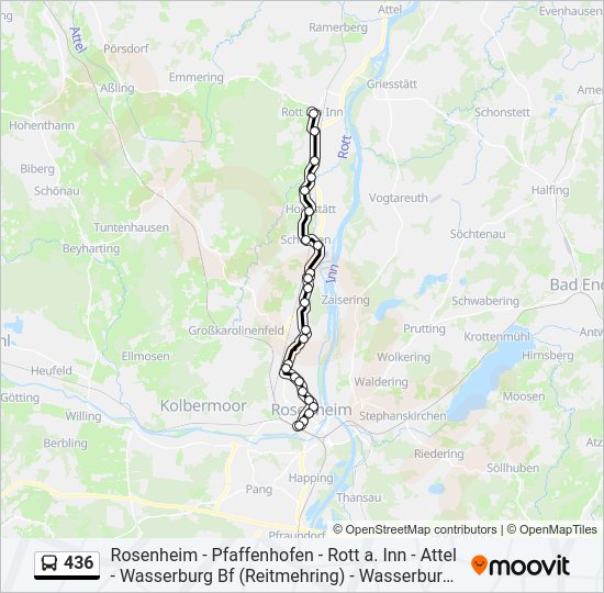 436 Route: Schedules, Stops & Maps - Rott am Inn, Bräustüberl (Updated)