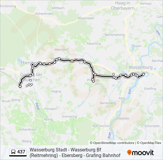 437 Route: Schedules, Stops & Maps - Wasserburg, Stadt Busbahnhof (Updated)