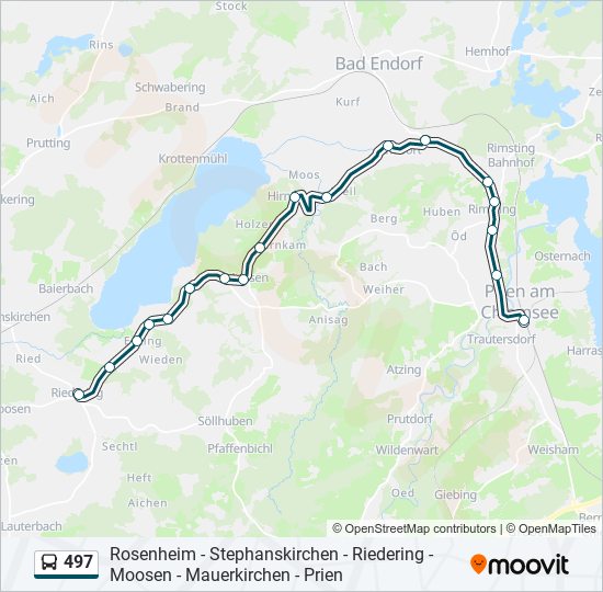 497 Route: Schedules, Stops & Maps - Riedering, Mitte (Updated)