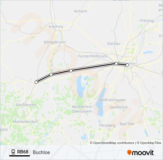 rb68 Route: Schedules, Stops & Maps - Buchloe (Updated)