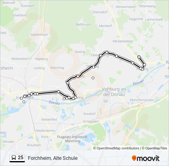25 Route: Schedules, Stops & Maps - Forchheim, Alte Schule (Updated)