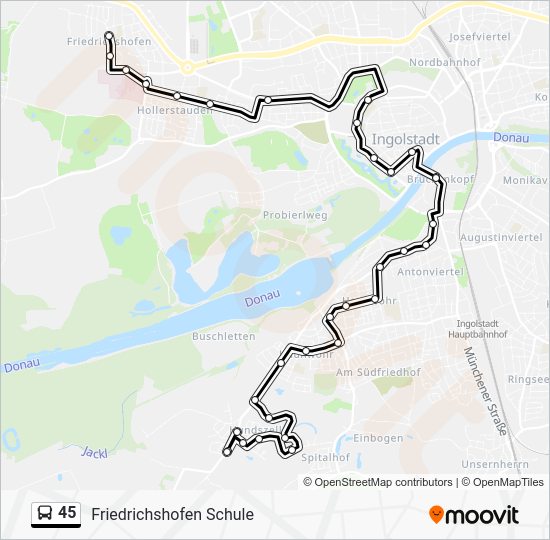 45 Route: Schedules, Stops & Maps - Friedrichshofen Schule (Updated)