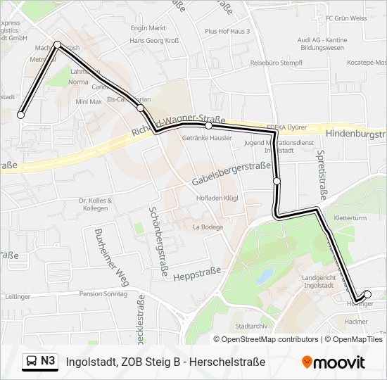 n3 Route: Schedules, Stops & Maps - Z O B (Updated)