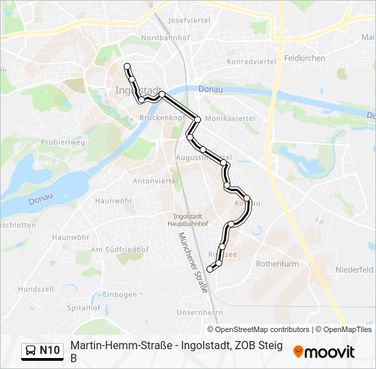 n10 Route: Schedules, Stops & Maps - Z O B (Updated)
