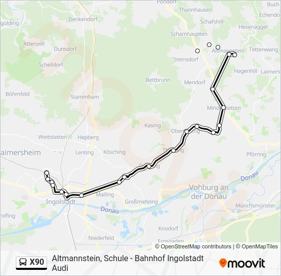 x90 Route: Schedules, Stops & Maps - Altmannstein (Updated)