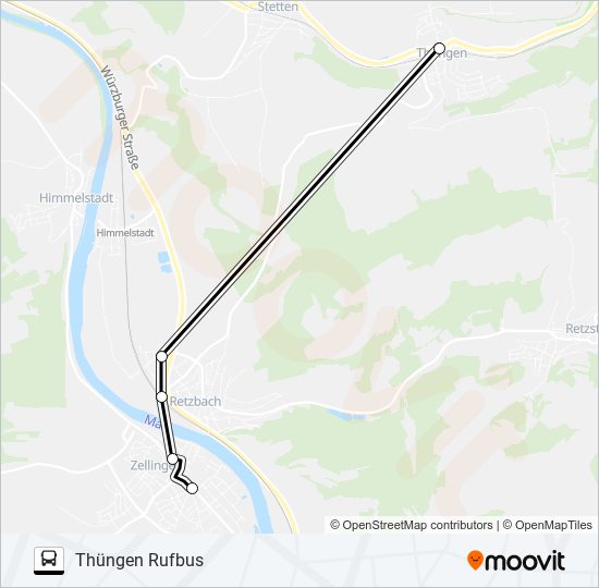 610 rufbus Route: Schedules, Stops & Maps - Thüngen Rufbus (Updated)