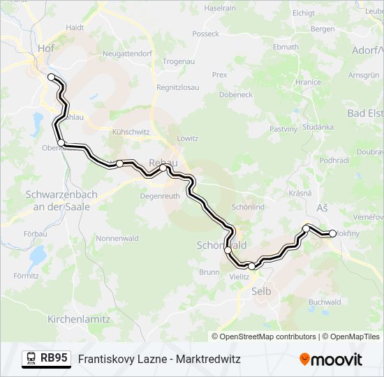 rb95 Route: Schedules, Stops & Maps - Hof Hbf (Updated)