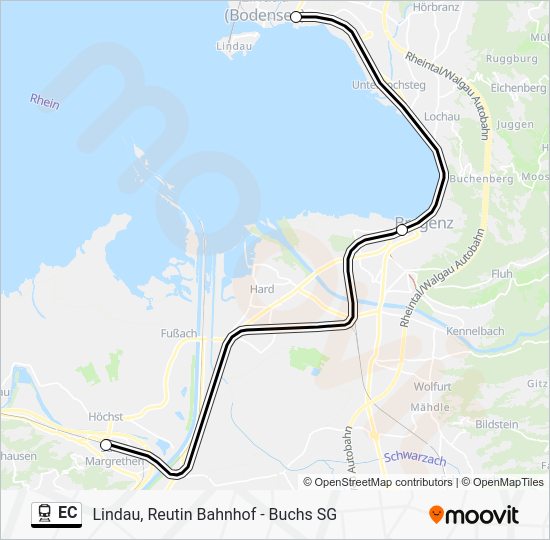 EC Route: Schedules, Stops & Maps - St. Margrethen Sg (Updated)
