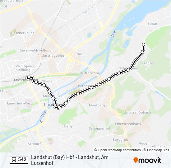 542 Route: Schedules, Stops & Maps - Landshut, am Lurzenhof (Updated)