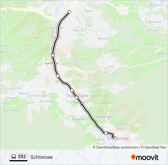 352 Route: Schedules, Stops & Maps - Schliersee (Updated)