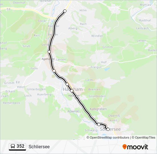 352 Route: Schedules, Stops & Maps - Schliersee (Updated)