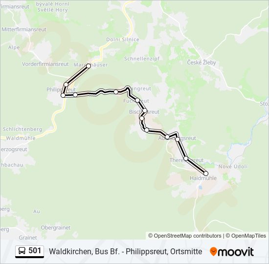501 Route: Schedules, Stops & Maps - Haidmühle Schule (Updated)