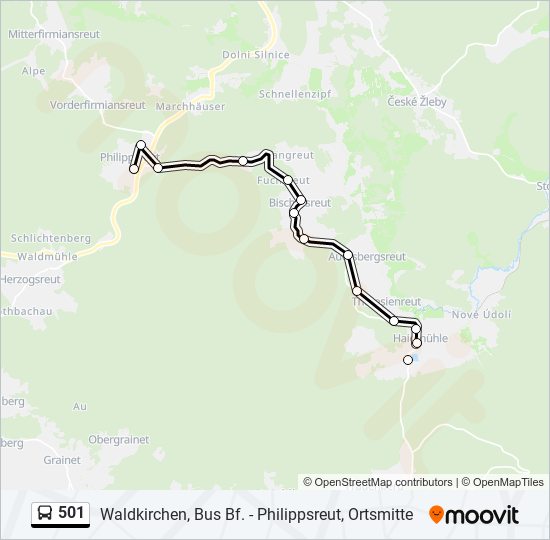 501 Route: Schedules, Stops & Maps - Philippsreut Tussetkapelle (Updated)
