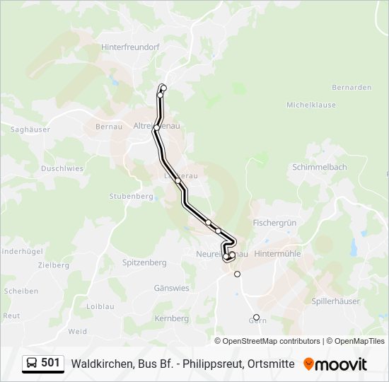 501 Route: Schedules, Stops & Maps - Neureichenau Altreichenau Schule ...