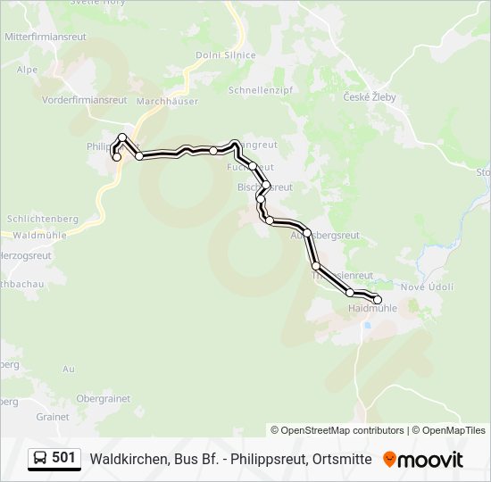 501 Route: Schedules, Stops & Maps - Haidmühle Anw. Sammer (Updated)