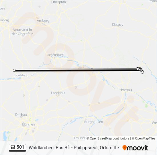 501 Route: Schedules, Stops & Maps - Philippsreut Tussetkapelle (Updated)