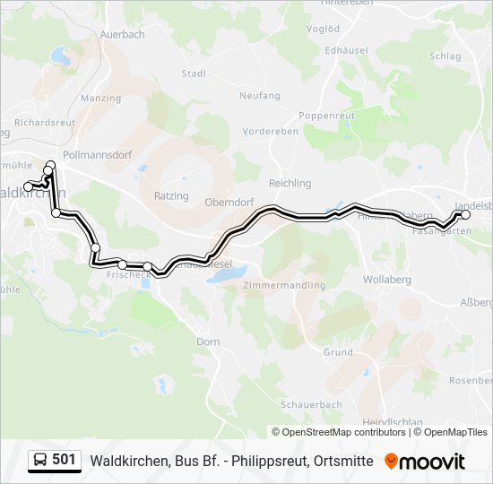 501 Route: Schedules, Stops & Maps - Waldkirchen Gymnasium (Updated)