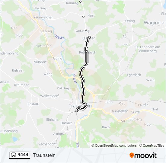 9444 Route: Schedules, Stops & Maps - Traunstein (Updated)