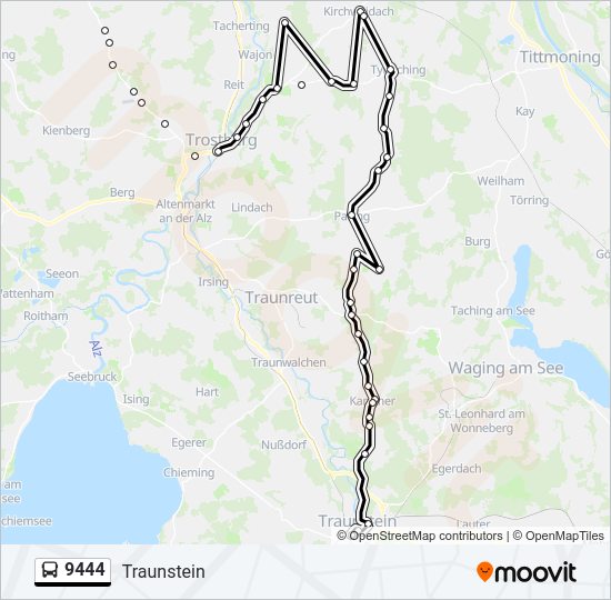 9444 Route: Schedules, Stops & Maps - Traunstein (Updated)