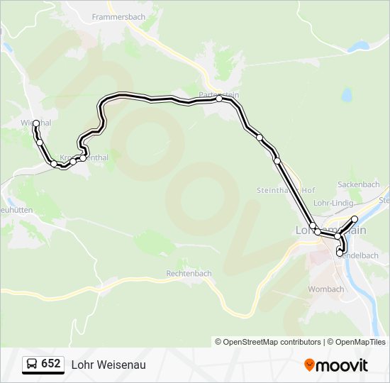 652 Route: Schedules, Stops & Maps - Lohr Weisenau (Updated)