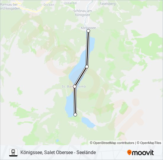 KÖNIGSSEESCHIFFFAHRT Route: Schedules, Stops & Maps - Königssee, Salet ...