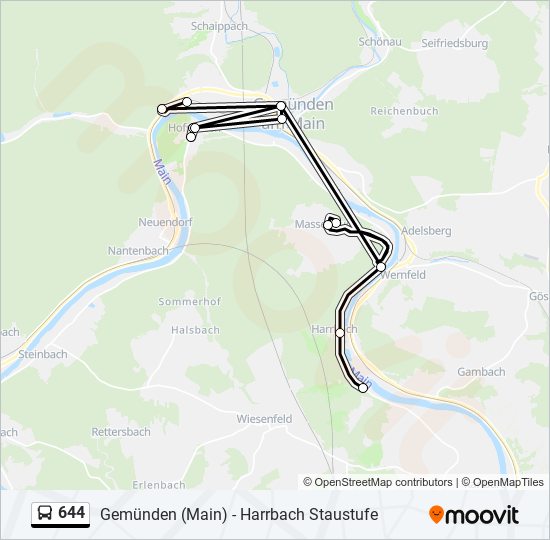 644 Route: Schedules, Stops & Maps - Langenprozelten Kirche (Updated)