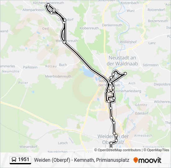 1951 Route: Schedules, Stops & Maps - Weiden Zob (Updated)