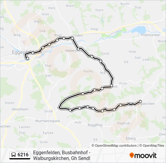 6216 Route: Schedules, Stops & Maps - Walburgskirchen (Updated)