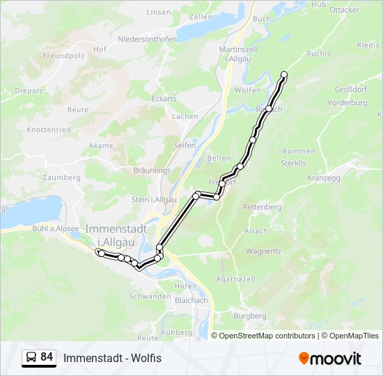 84 Route: Schedules, Stops & Maps - Immenstadt (Updated)