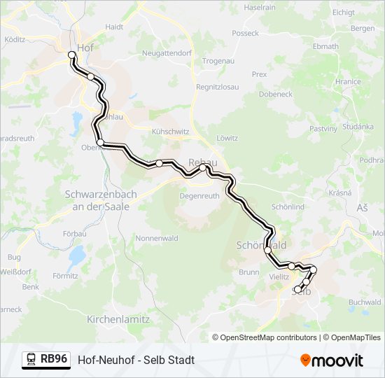 rb96 Route: Schedules, Stops & Maps - Selb Stadt (Updated)