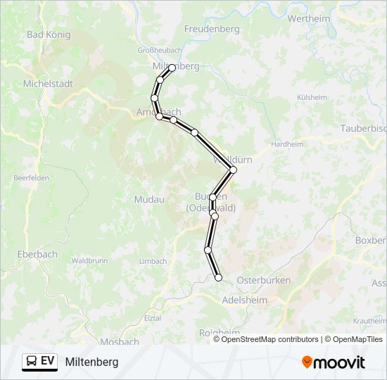 EV Route: Schedules, Stops & Maps - Miltenberg (Updated)