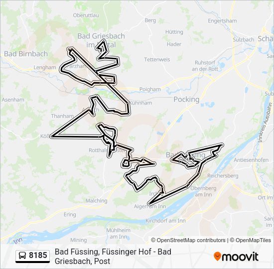 8185 Route: Schedules, Stops & Maps - Bad Griesbach; Bedarfsverkehr ...