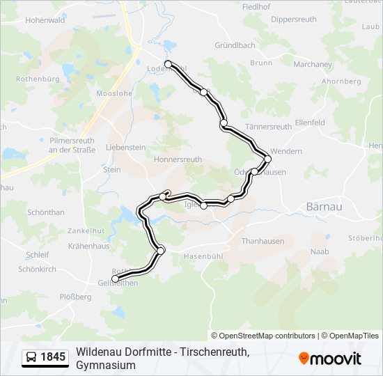 1845 Route: Schedules, Stops & Maps - Geisleithen (Updated)