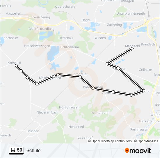50 Route: Schedules, Stops & Maps - Schule (Updated)