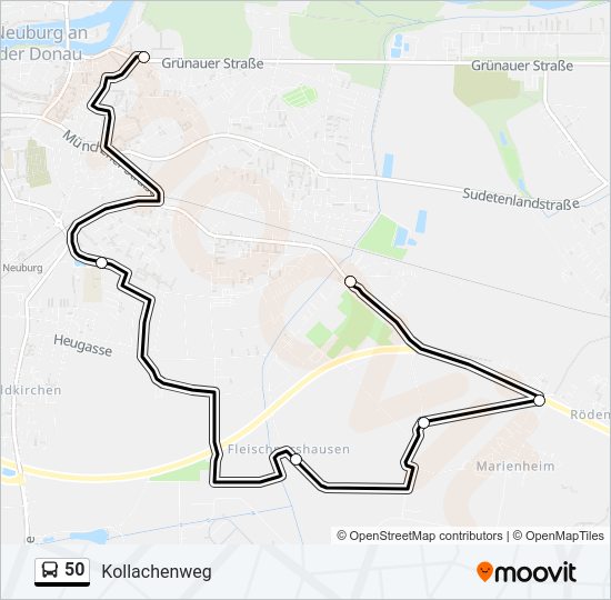 50 Route: Schedules, Stops & Maps - Kollachenweg (Updated)