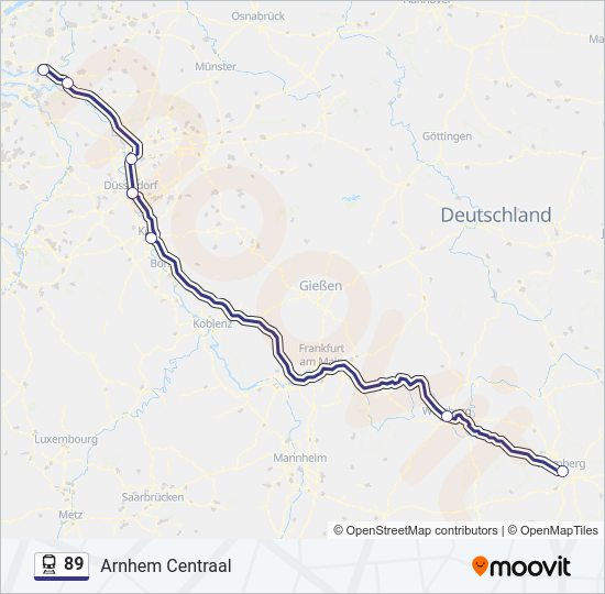 89 Route: Schedules, Stops & Maps - Arnhem Centraal (Updated)