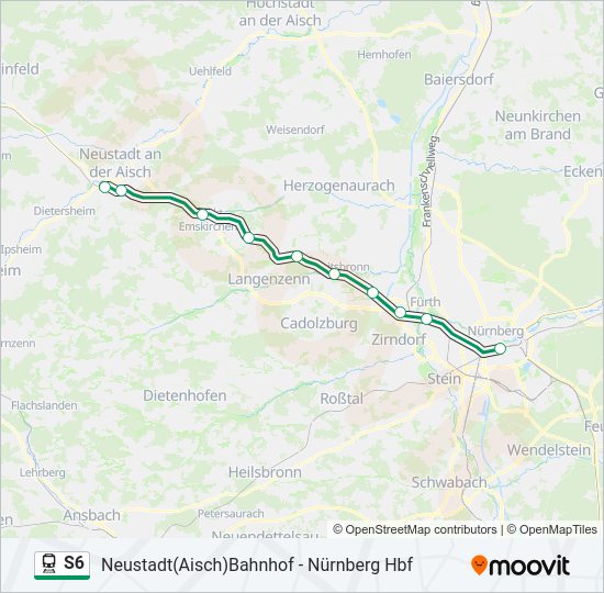 S6 Route: Schedules, Stops & Maps - Nürnberg Hbf (Updated)