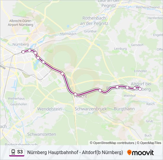s3 Route: Fahrpläne, Haltestellen & Karten - Altdorf(B Nürnberg ...