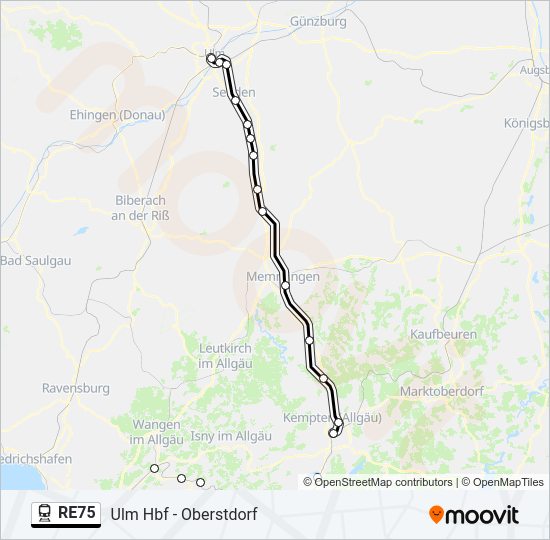 re75 Route: Schedules, Stops & Maps - Ulm Hbf (Updated)
