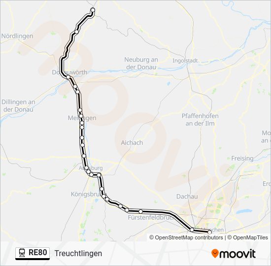 RE80 Route: Fahrpläne, Haltestellen & Karten - Treuchtlingen (Aktualisiert)