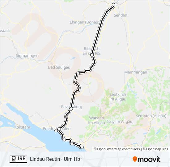 ire Route: Schedules, Stops & Maps - Ulm Hbf (Updated)