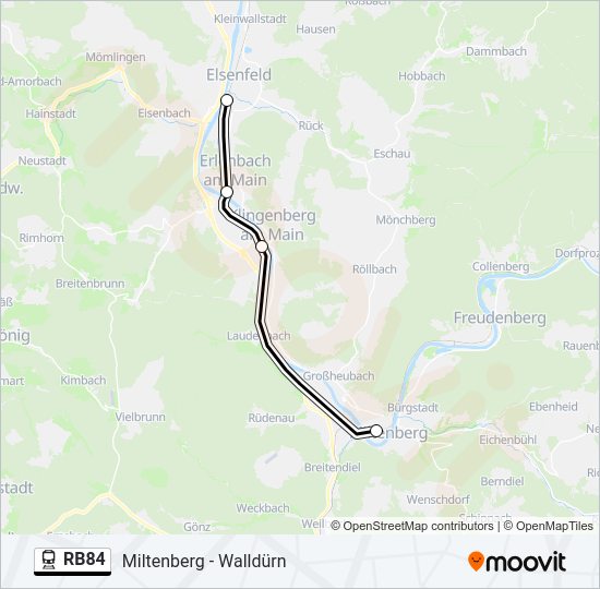 rb84 Route: Schedules, Stops & Maps - Obernburg-Elsenfeld (Updated)