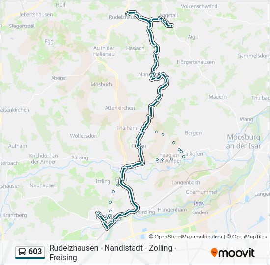 603 Route: Fahrpläne, Haltestellen & Karten - Obervellacher Straße ...