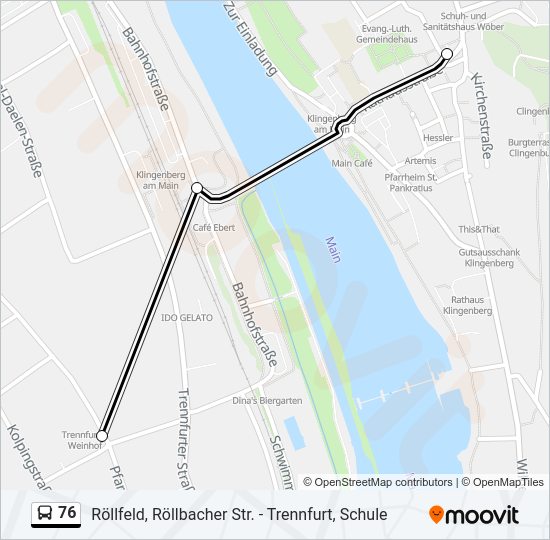 76 Route: Schedules, Stops & Maps - Trennfurt Apotheke (Updated)
