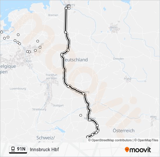 91n Route: Fahrpläne, Haltestellen & Karten - Innsbruck Hbf (Aktualisiert)