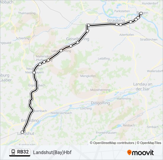 rb32 Route: Schedules, Stops & Maps - Landshut(Bay)Hbf (Updated)