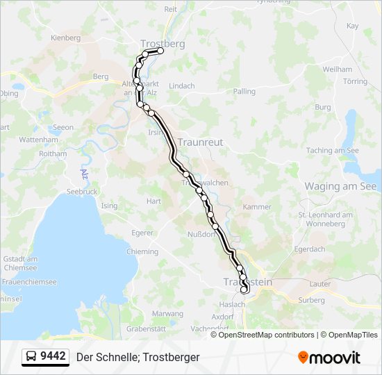 9442 Route: Schedules, Stops & Maps - Der Schnelle; Trostberger (Updated)