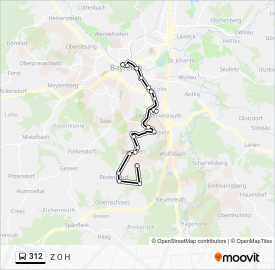 312 Route: Schedules, Stops & Maps - Z O H (Updated)